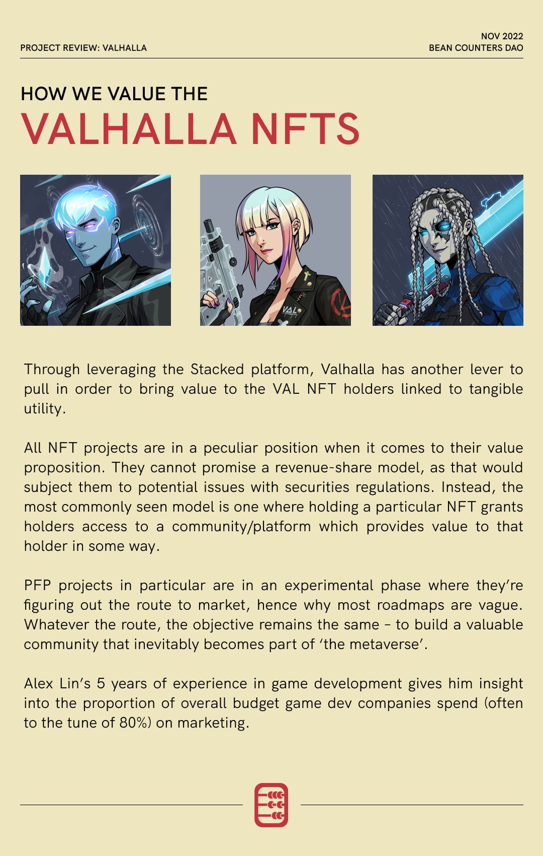 Project Review: Valhalla - by Bean Counters DAO