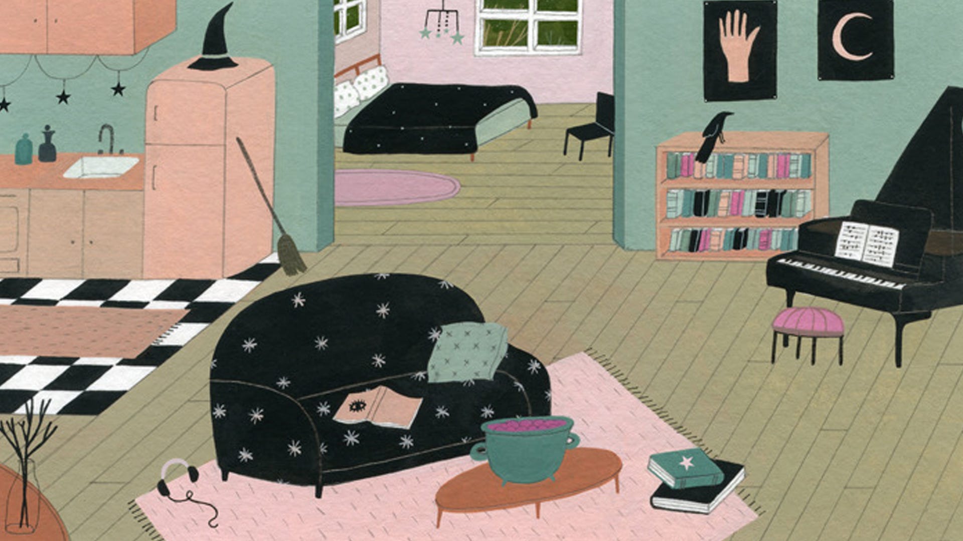 Time is Lonely - by Julia Pott - slow motion multitasking