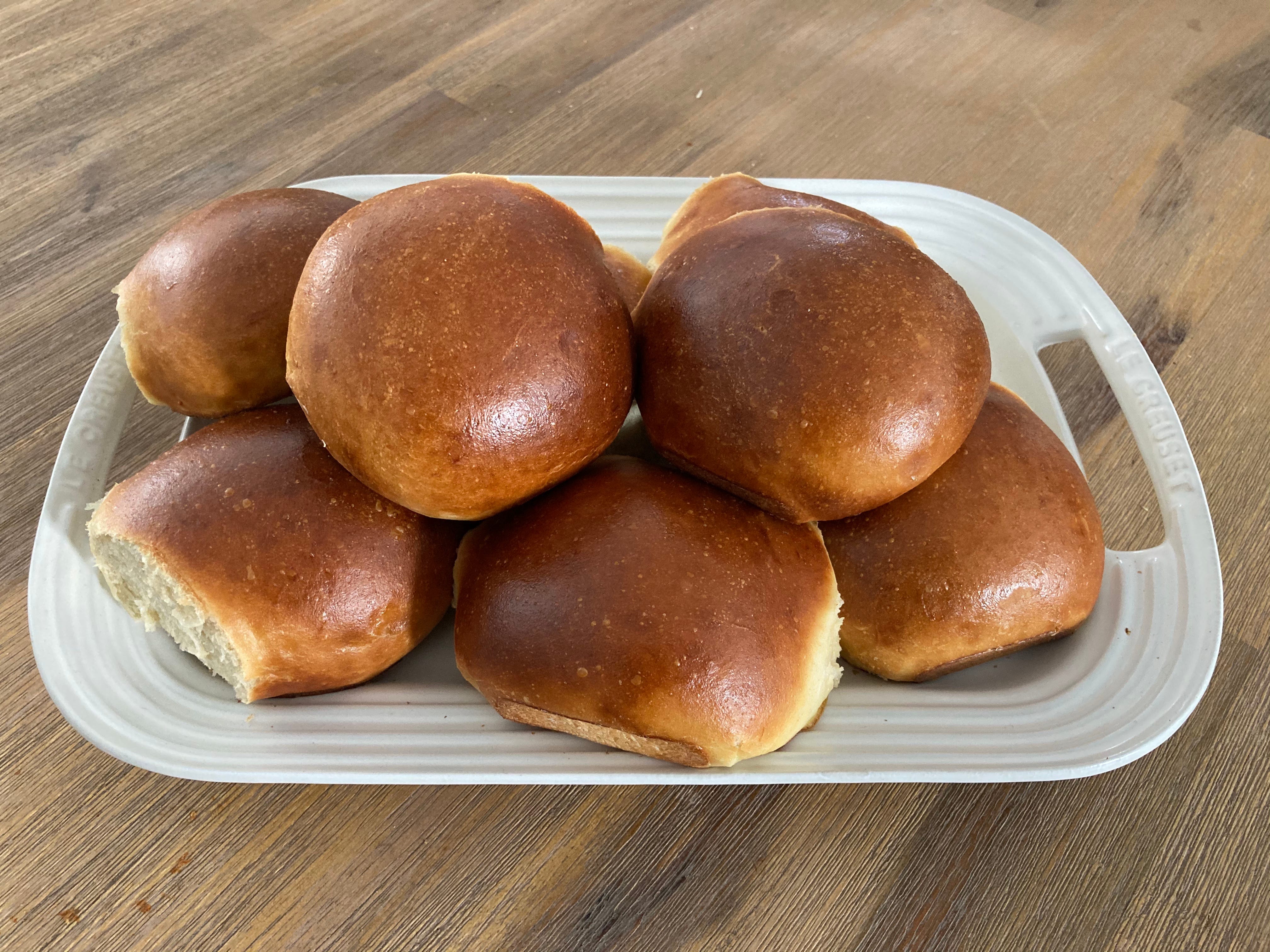 #1 Semi-Brioche-Two-Flour Bread Bun - by Kyle Hauptfleisch