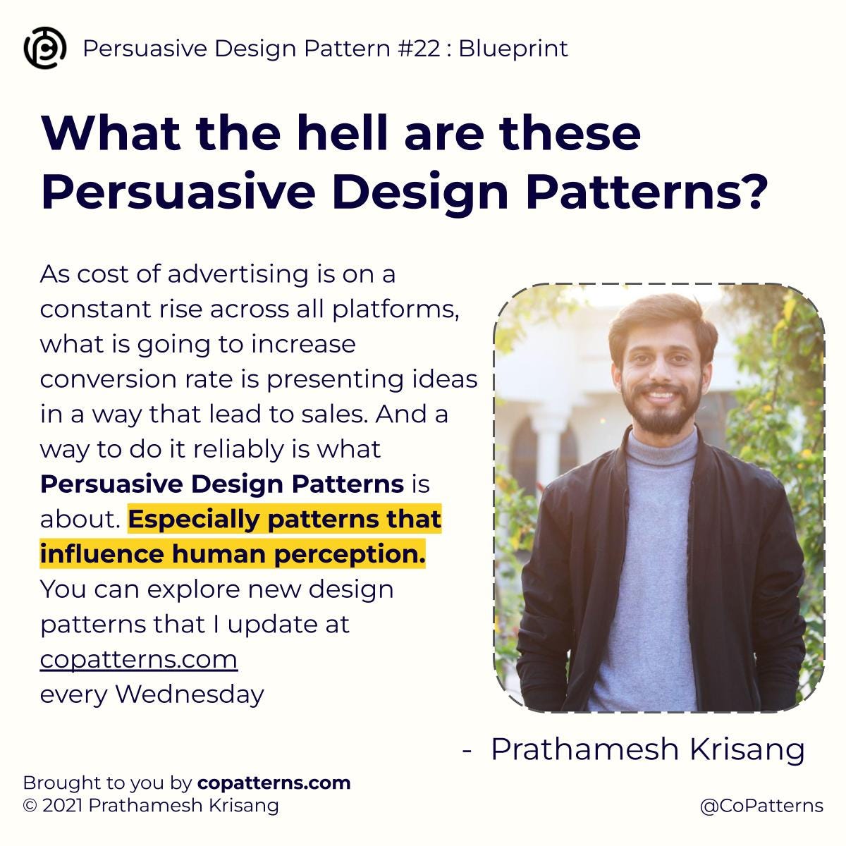 Blueprint : Persuasive Design Pattern #22
