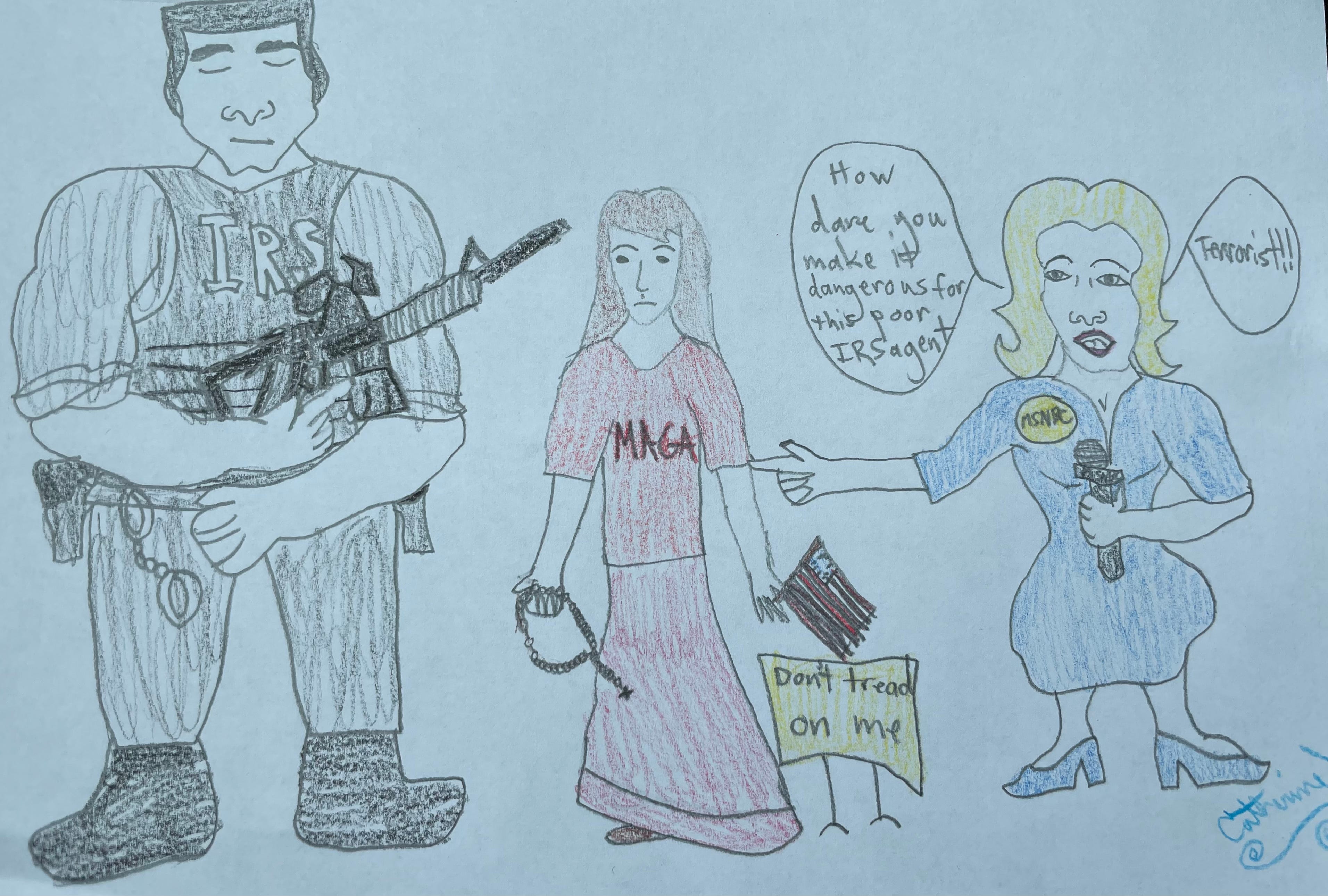 SATIRICAL CARTOON: The Media Complains IRS Agents Are ‘Less Safe’