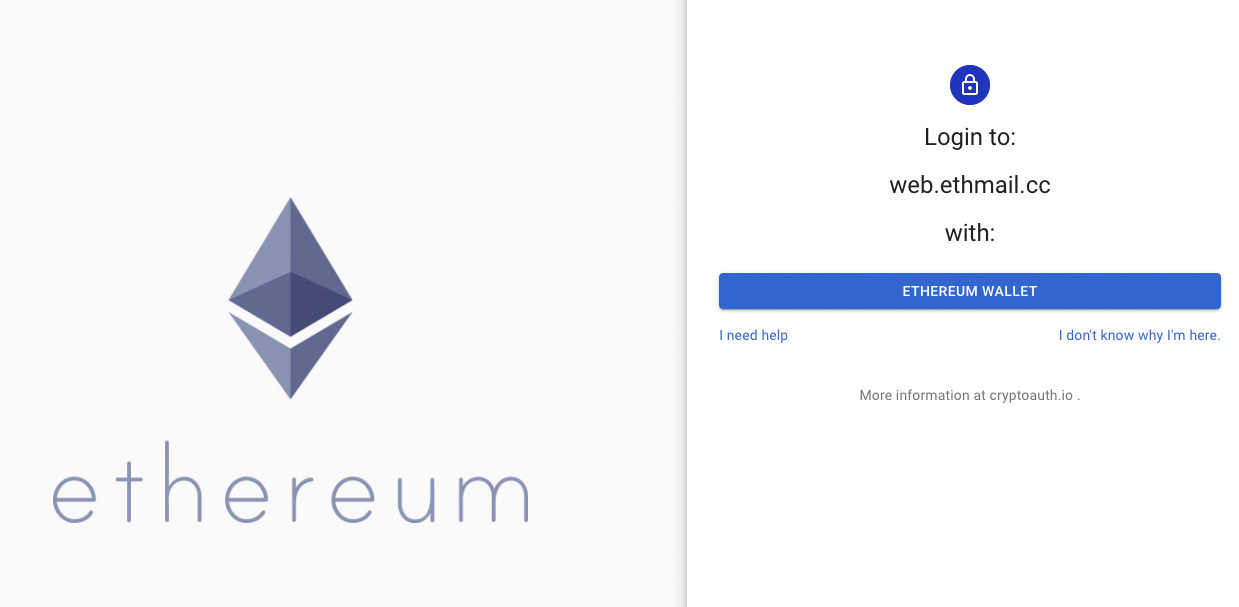How to send an email to an Ethereum address