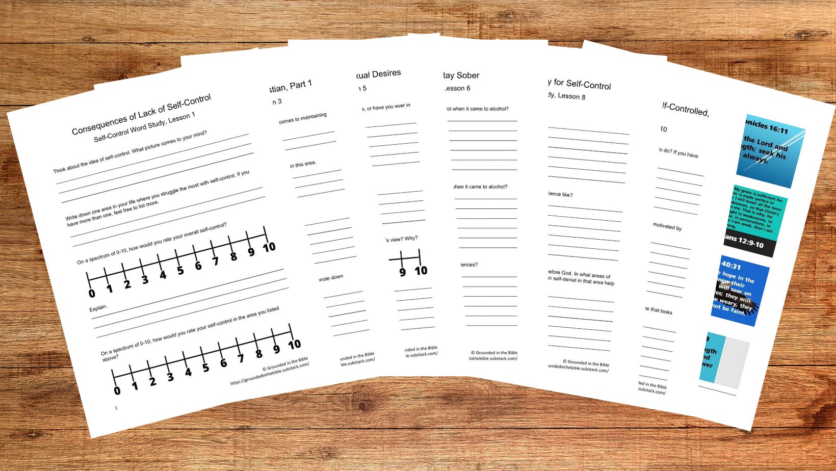 Self-Control Word Study - by Karen Hoffman