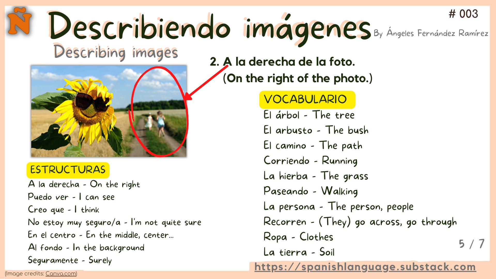 How to describe images in Spanish? (003)