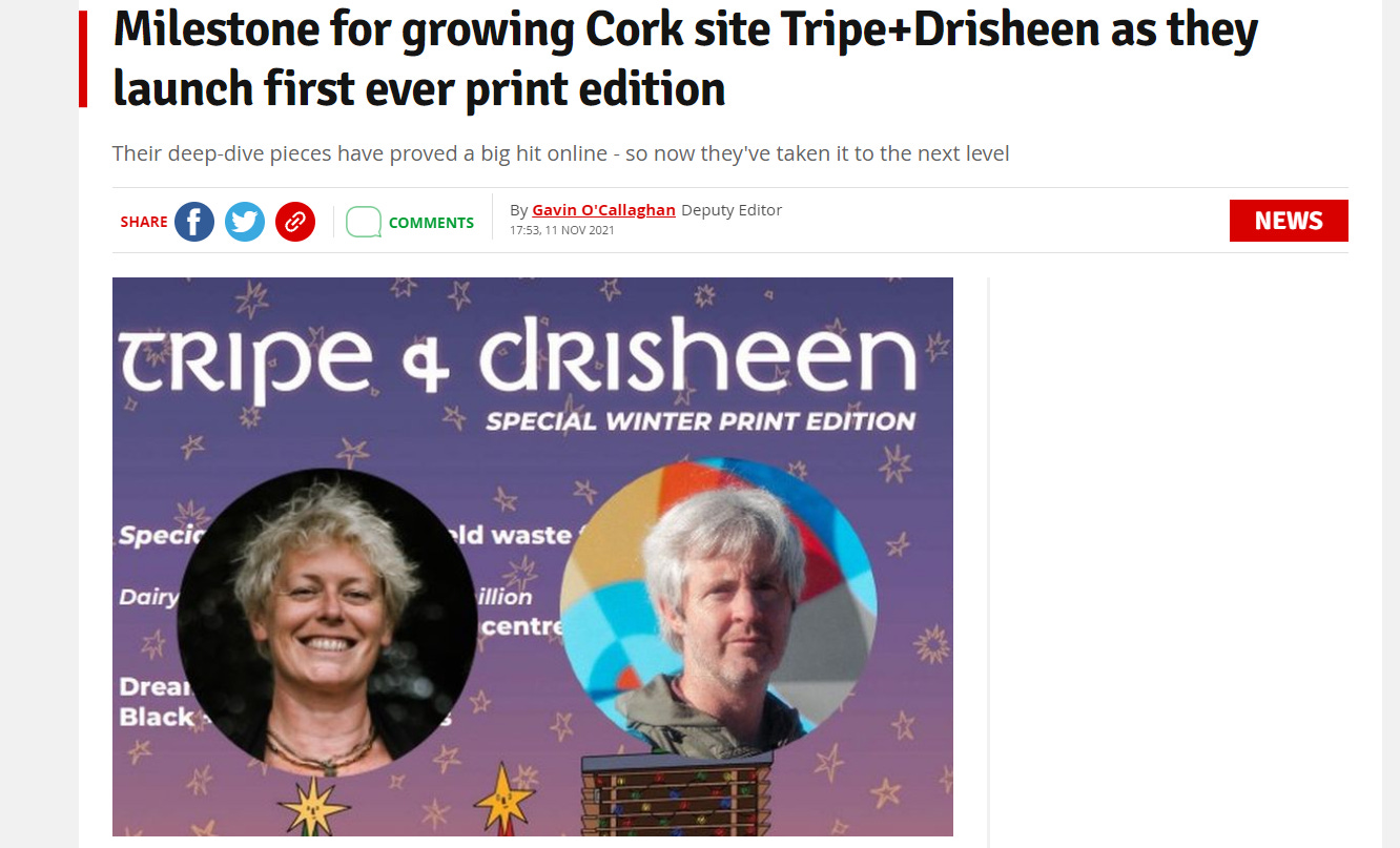 Here’s where you can buy Tripe + Drisheen in print...