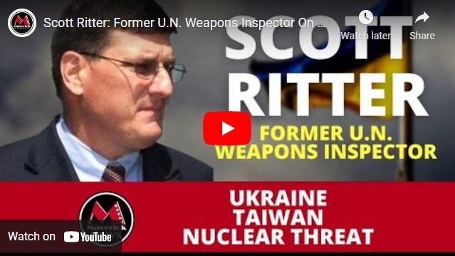 Scott Ritter: Former U.N. Weapons Inspector On Ukraine & Taiwan