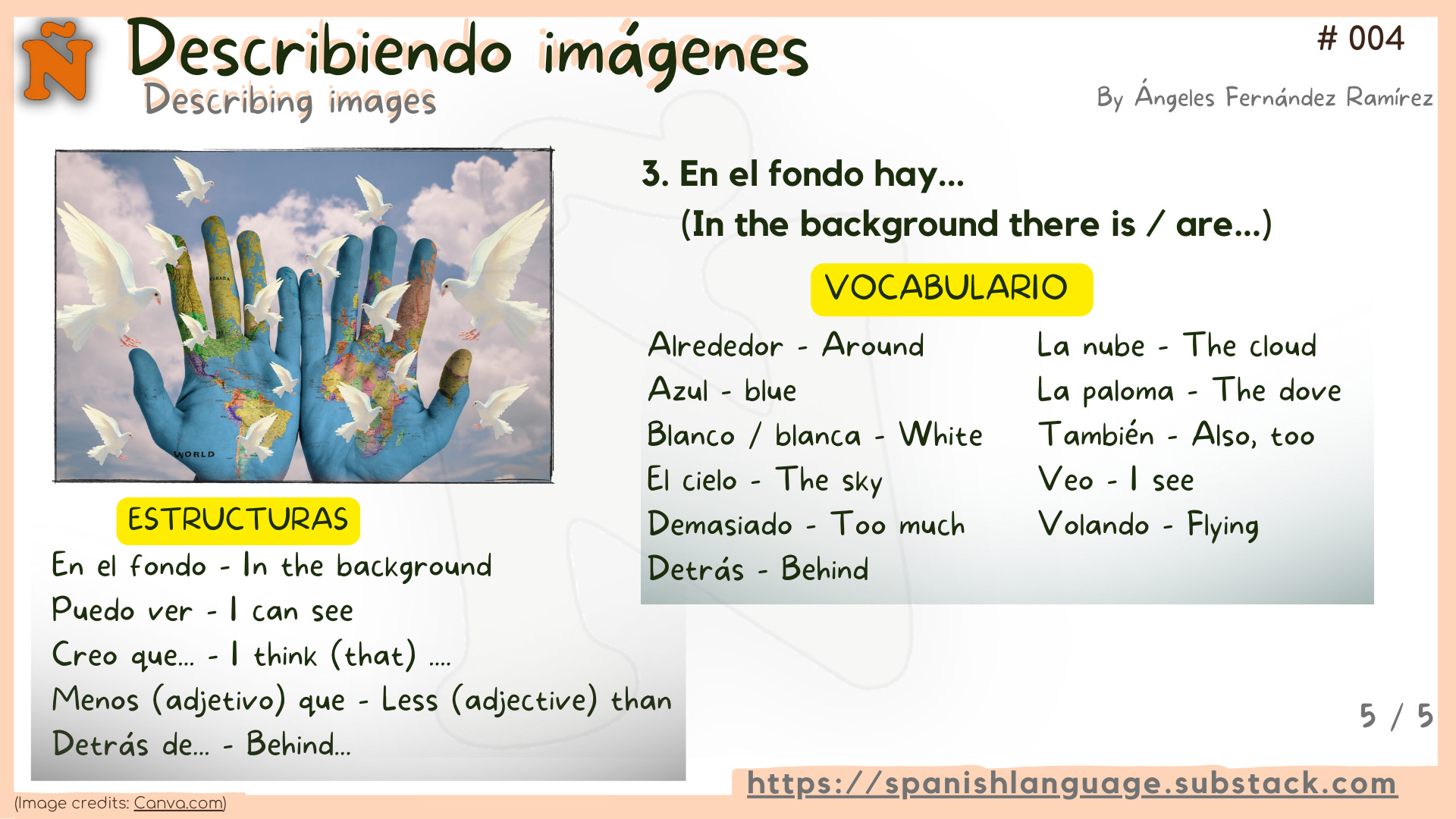 How to describe images in Spanish. (004)