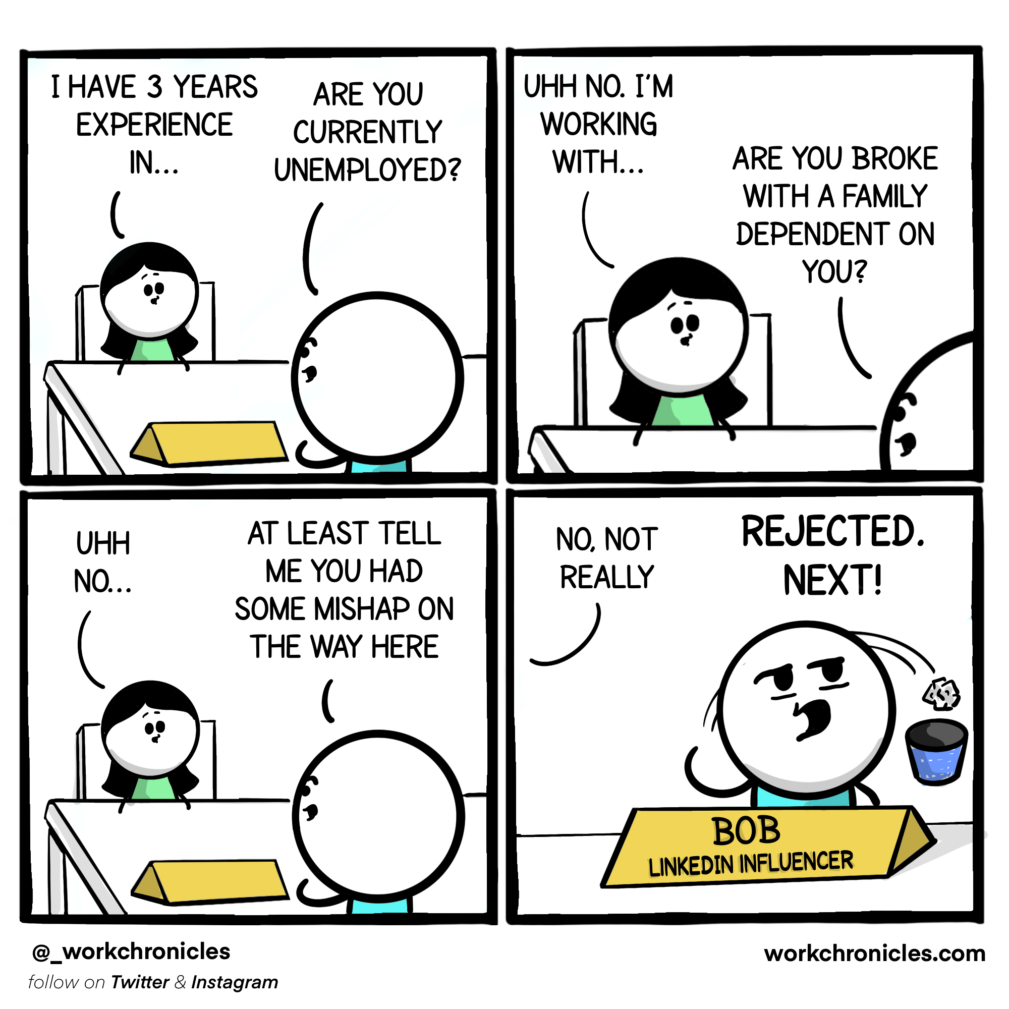 (comic) The Right Credentials - Work Chronicles