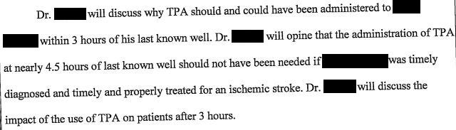 tPA Lawsuit Update - by Med Mal Reviewer