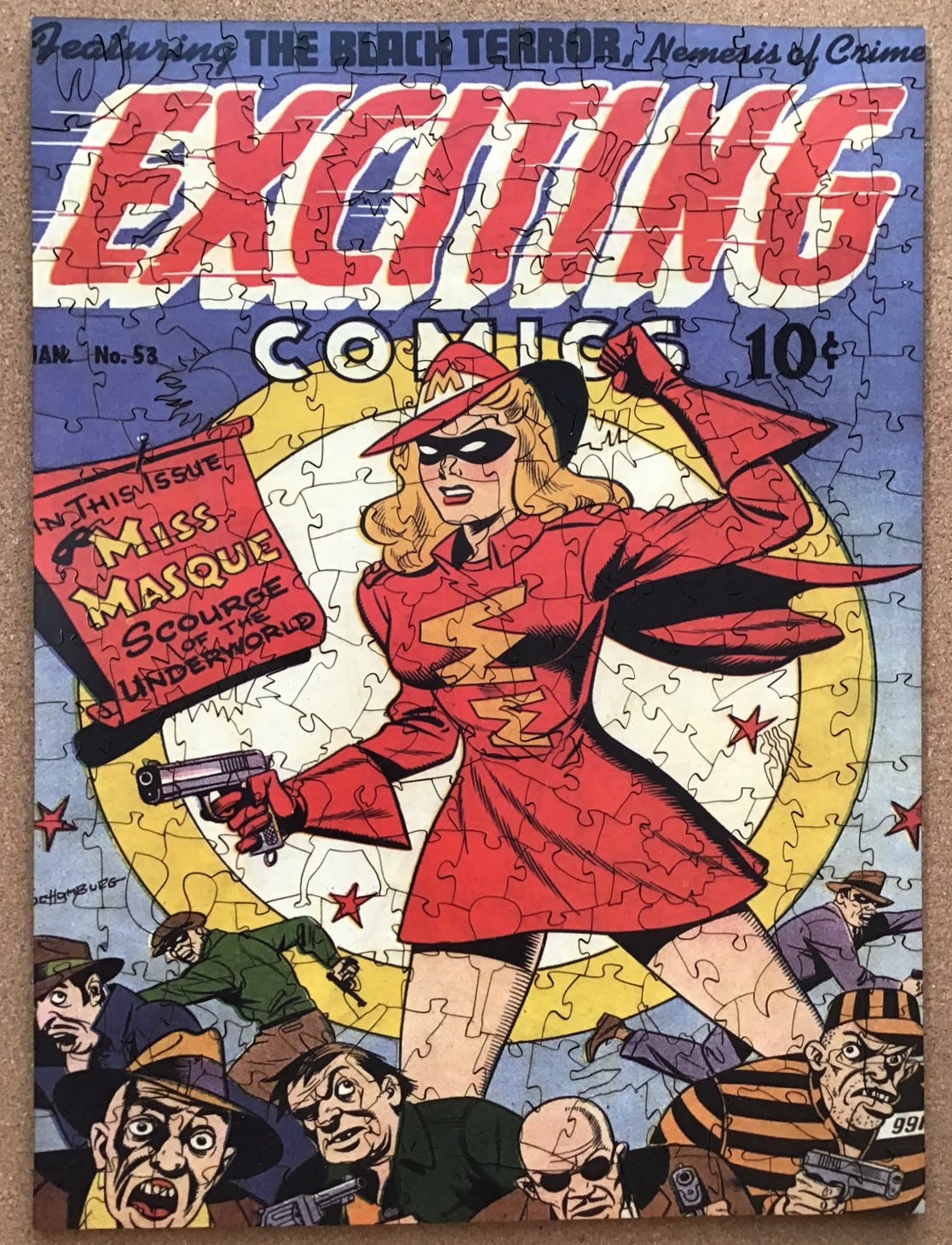 10. Miss Masque (Exciting Comics) - by Bill Huot