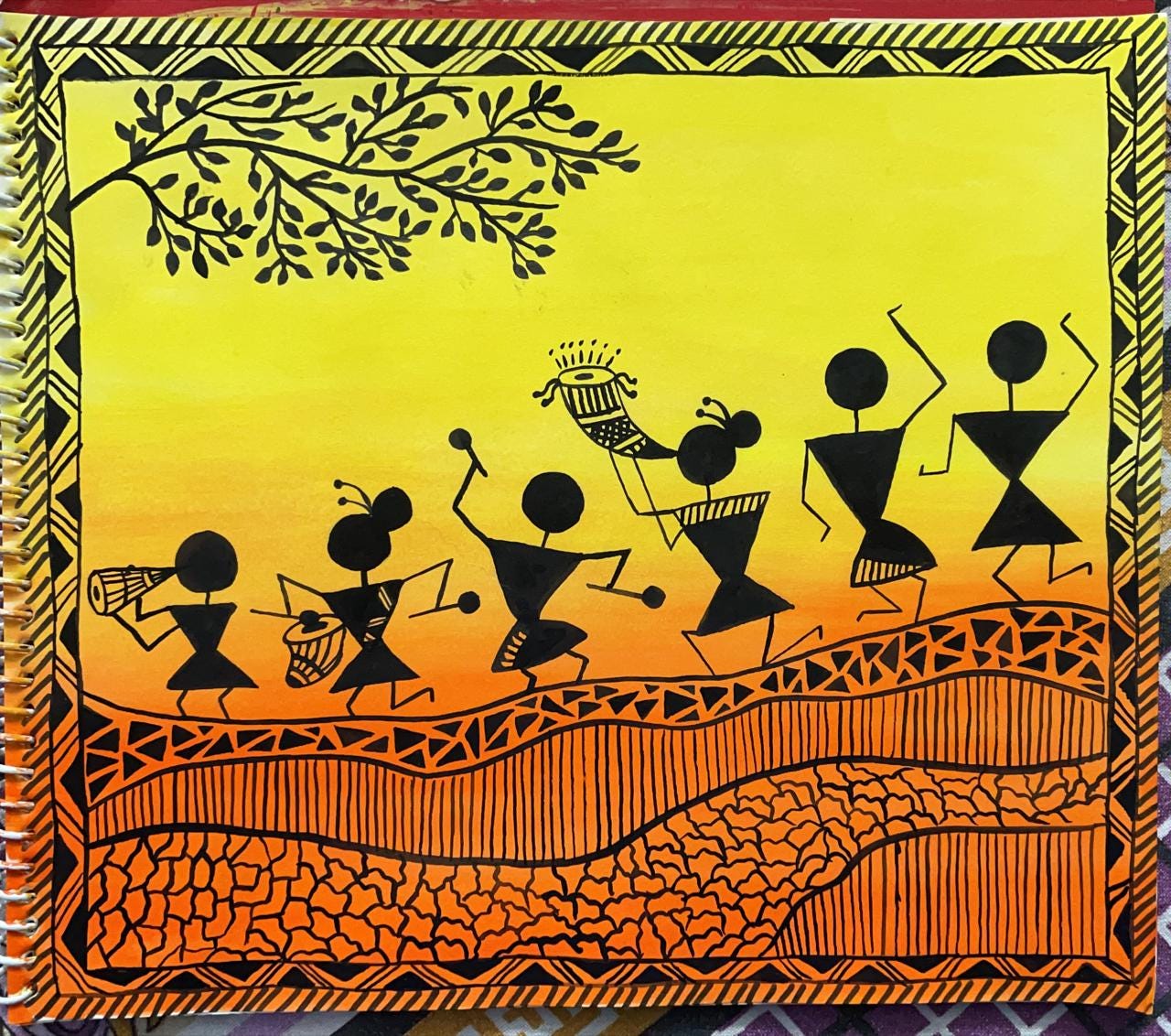 Warli Art - by Samridhi Khosla - Samridhi’s Portfolio