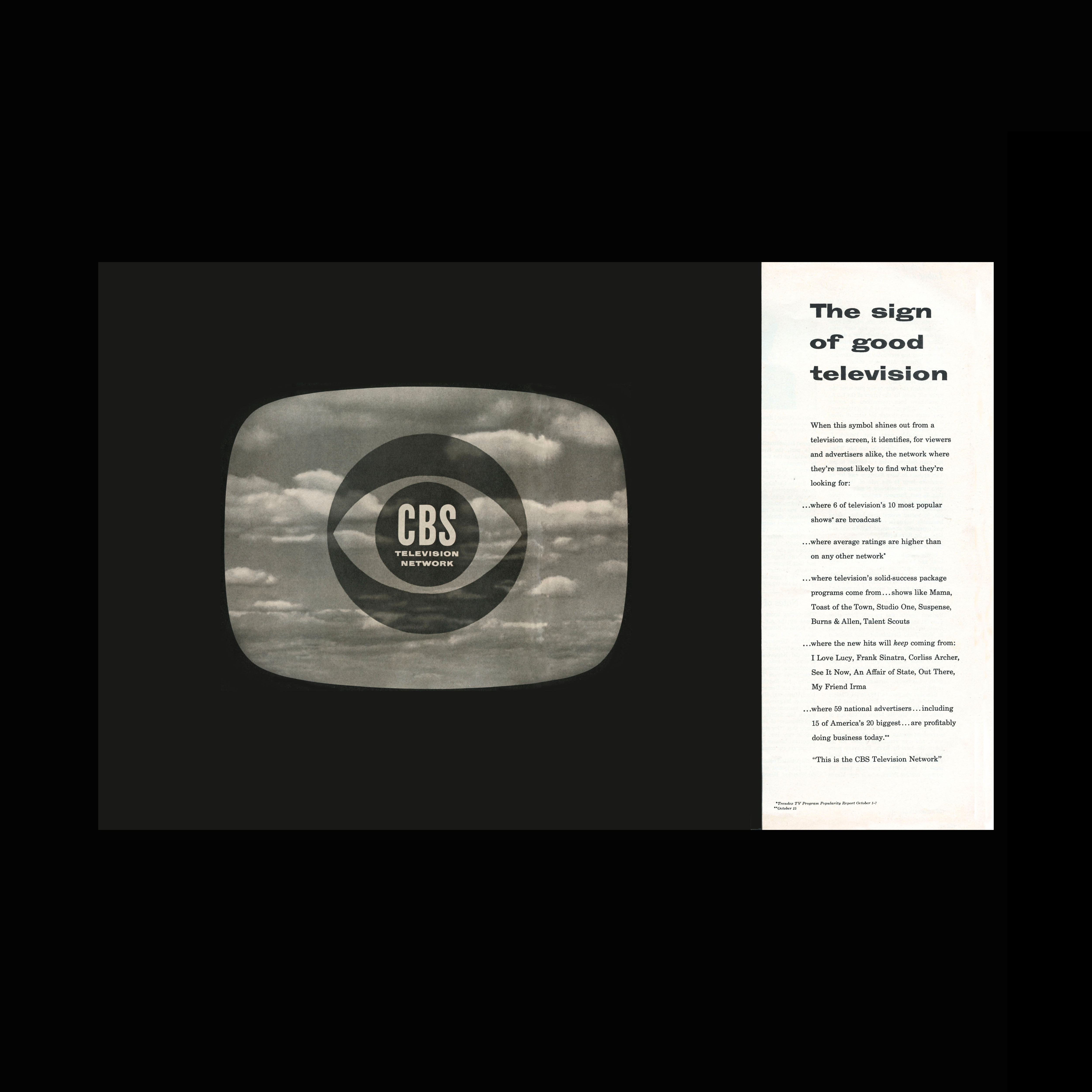 CBS Logo by William Golden, 1951 – Logo Histories CBS Logo by William Golden, 1951 – Logo Histories