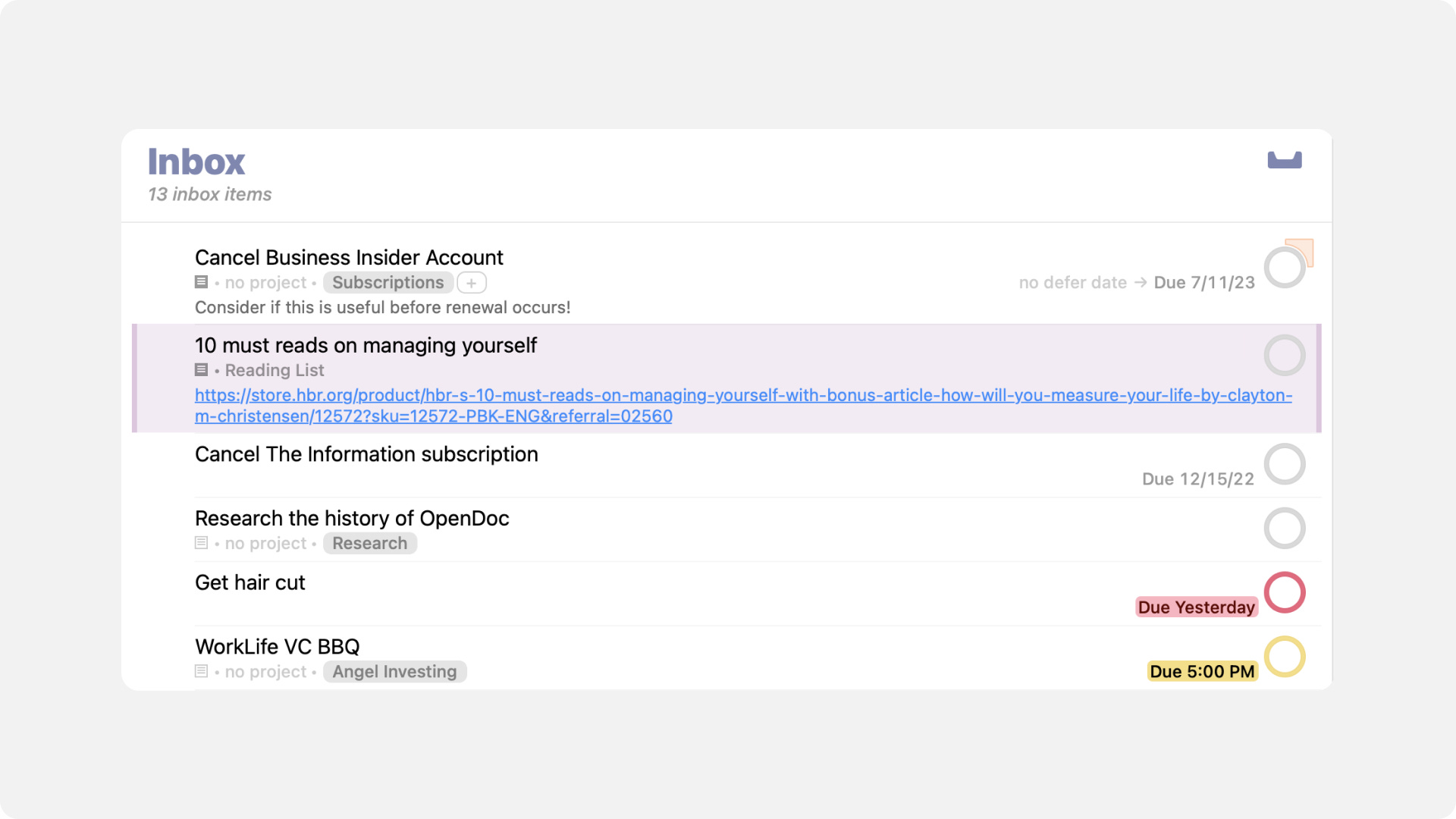 Getting things done with OmniFocus - by David Hoang