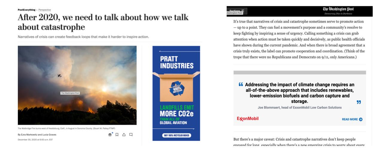The Washington Post Crossed a Line with Climate Stories Featuring ...