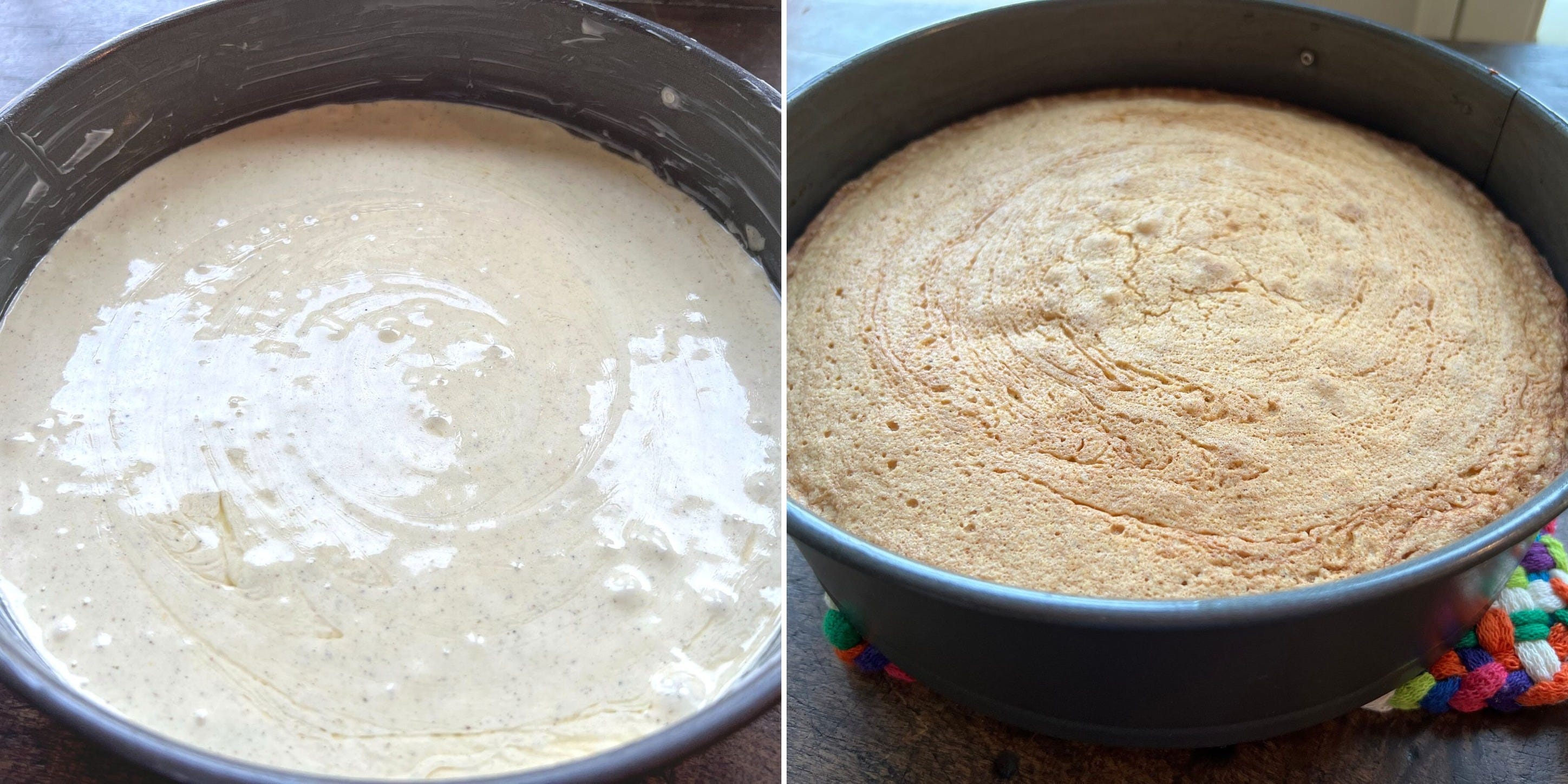 A whimsical French rose and cardamom cake