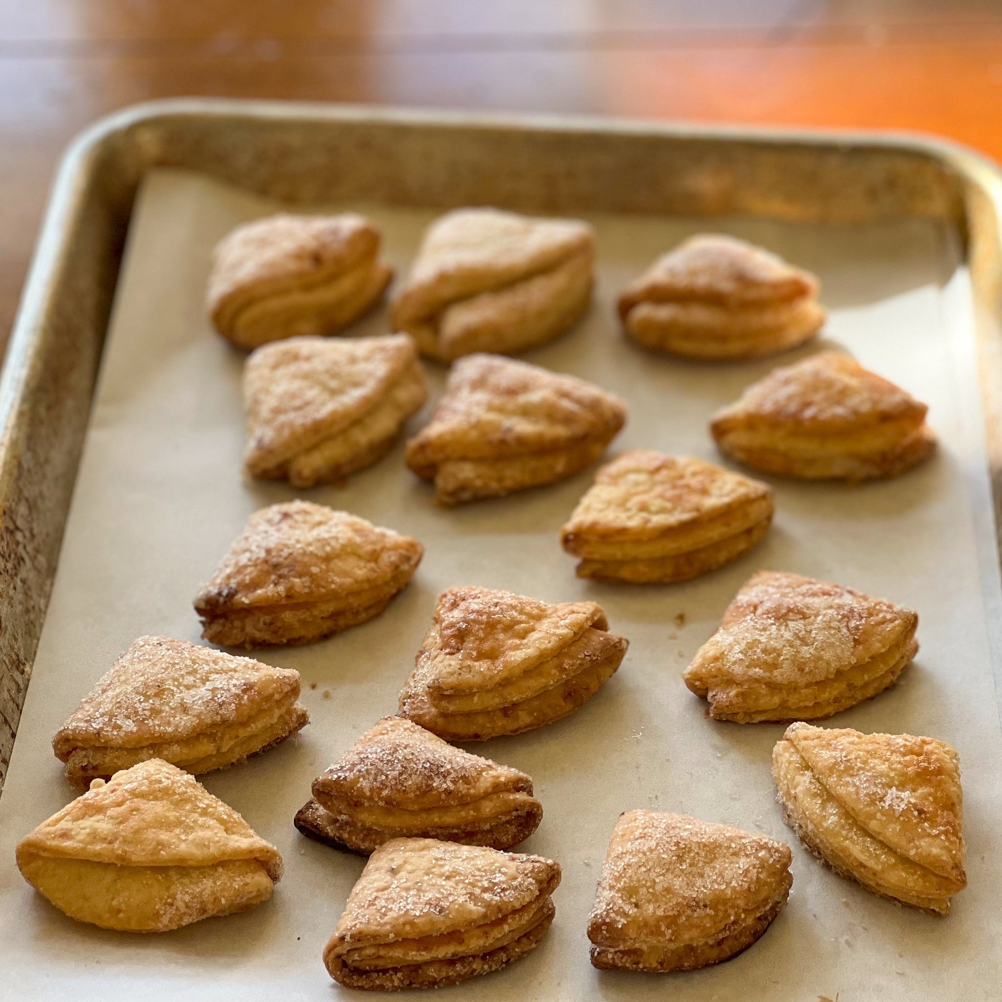 Bake for Ukraine: Buttery, flaky, folded and sugared cookies with a story