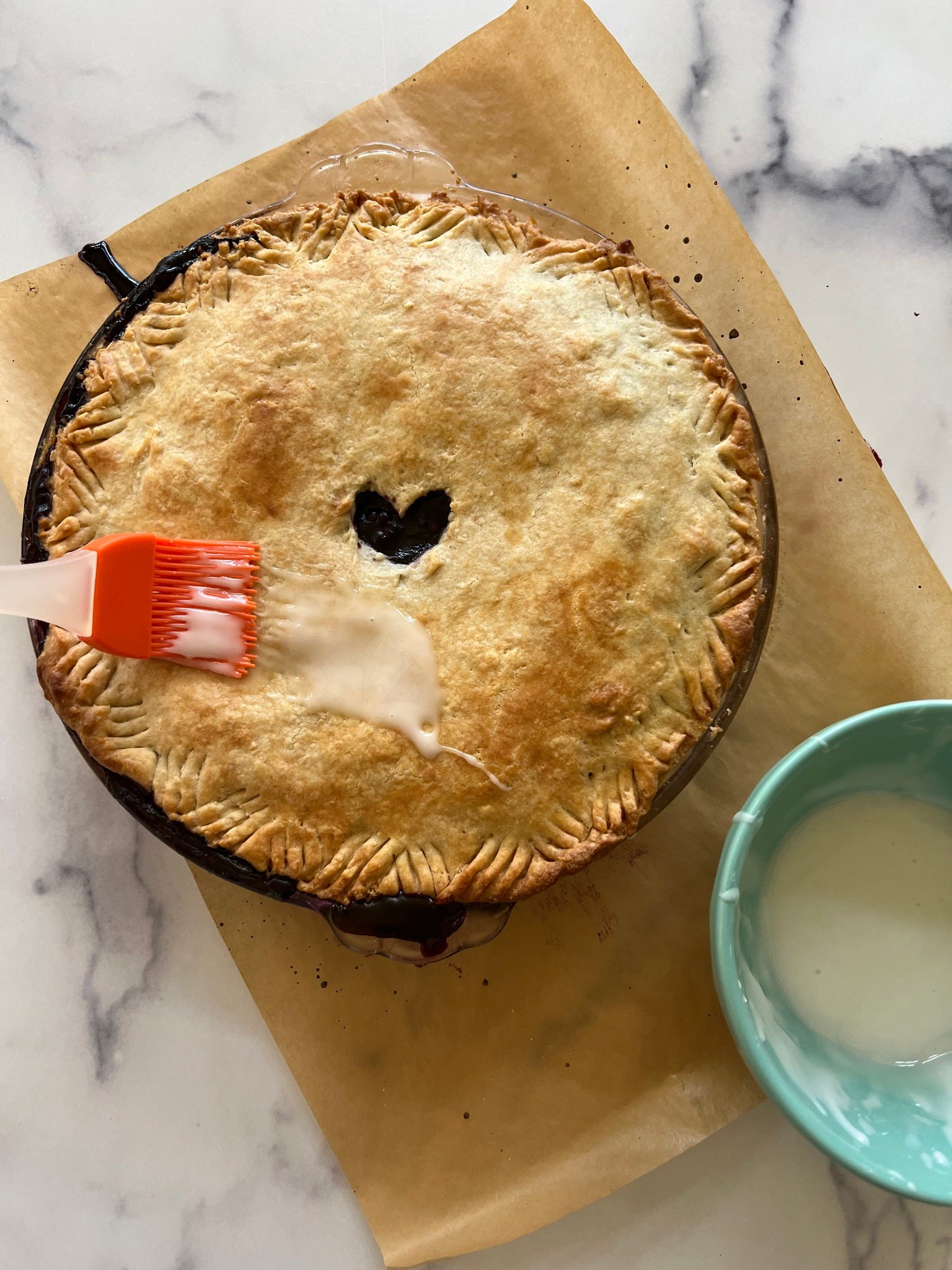 Father's Day Blueberry-Cherry Pie - by Dorie Greenspan