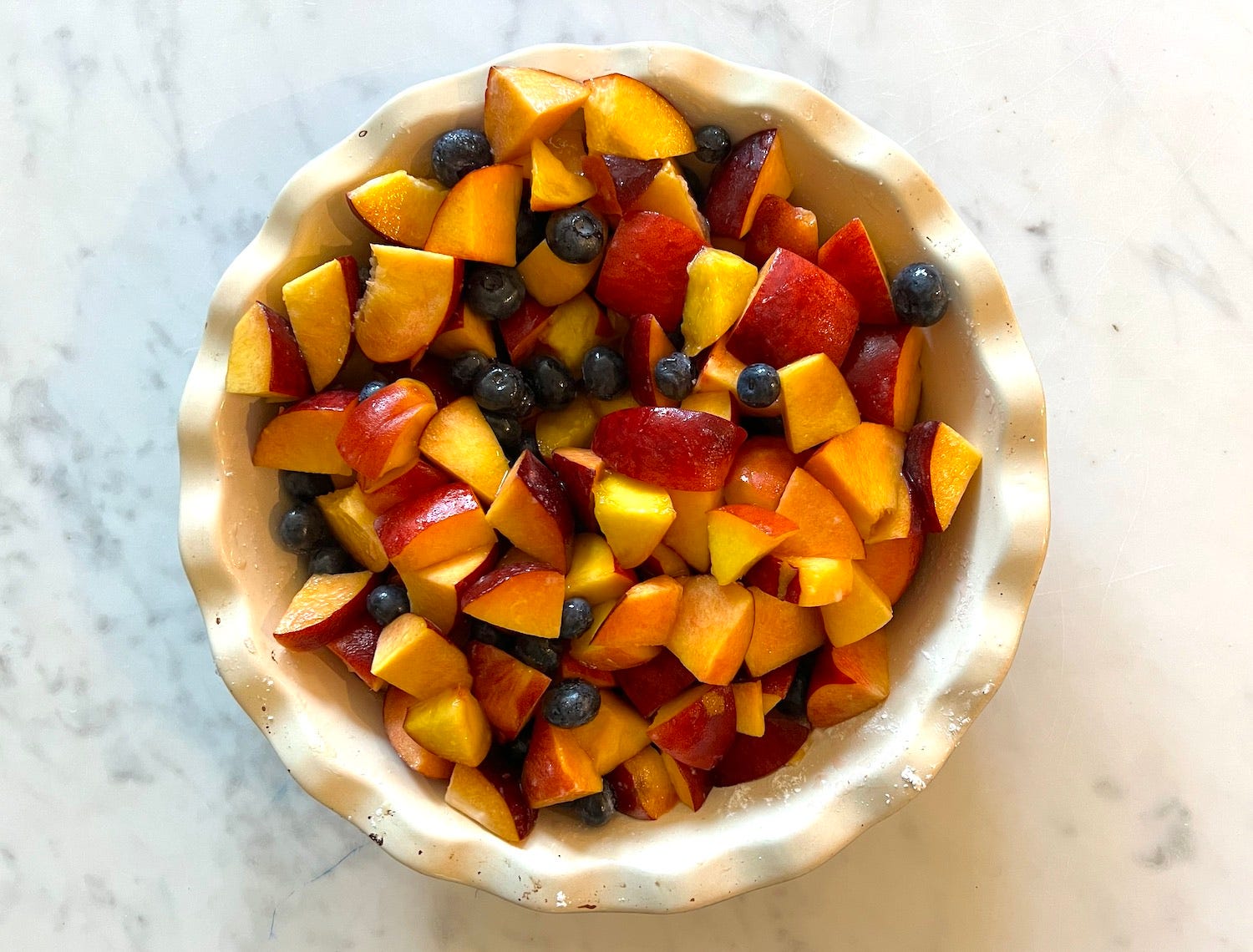 Drop-Biscuit Peach-Blueberry Cobbler Recipe