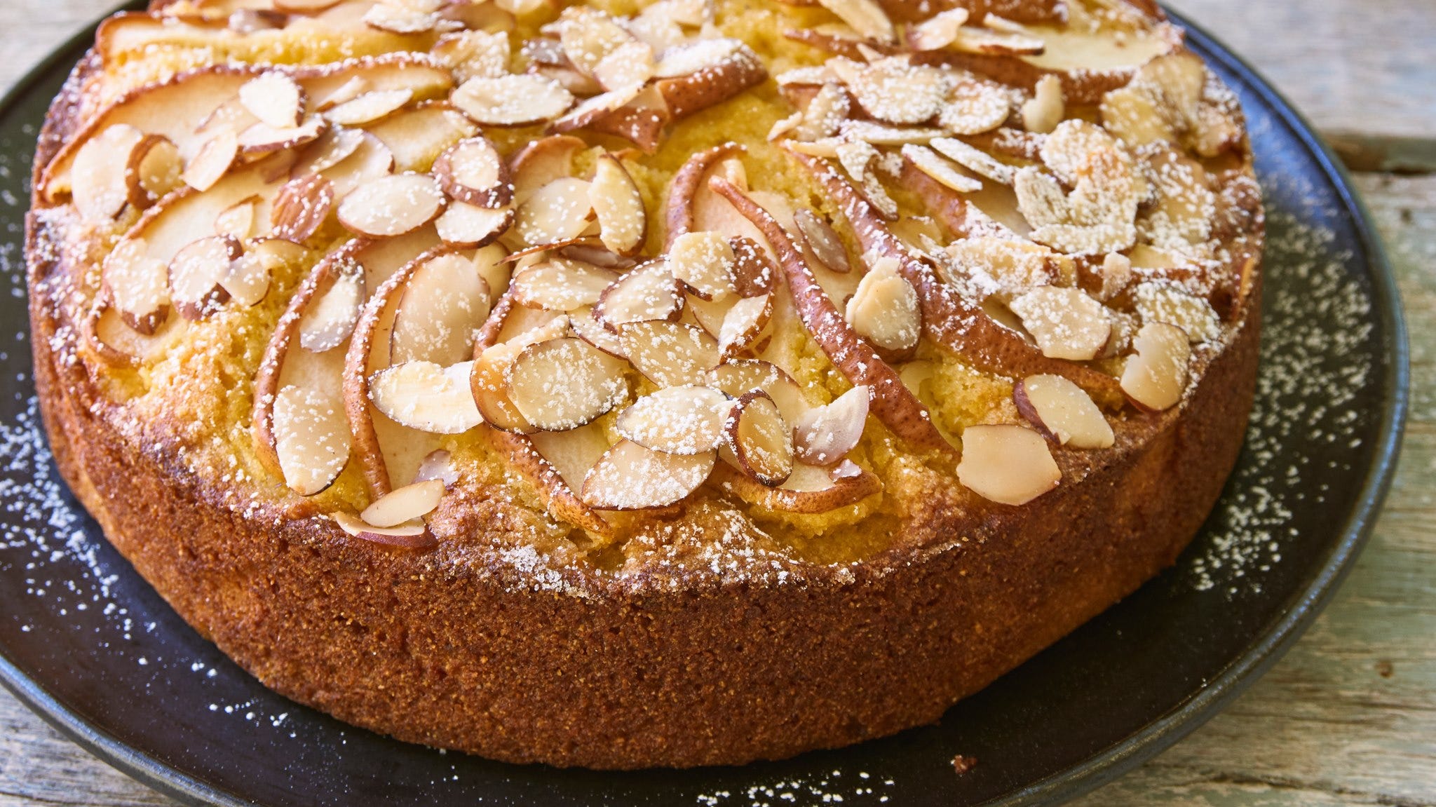 How to make Julia Turshen's Pear, Polenta + Almond Cake