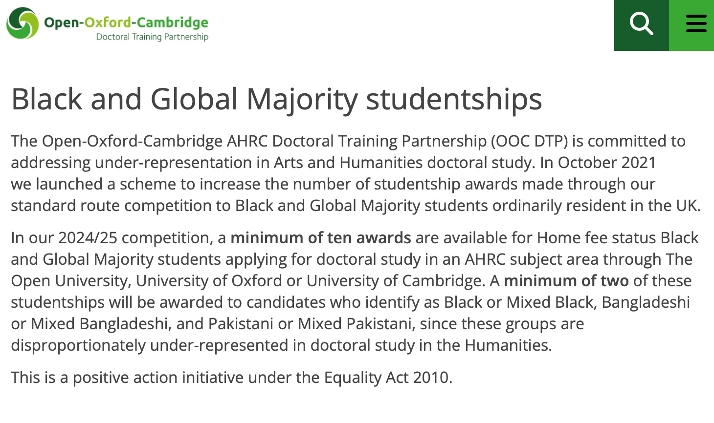 10 examples of "Global Majority" opportunities