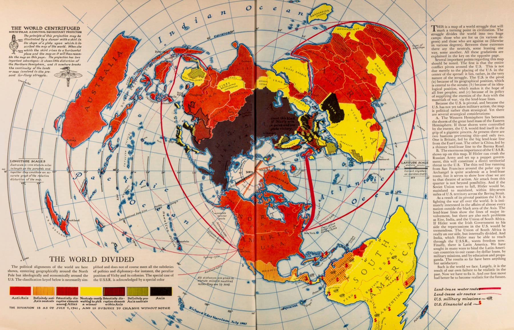 Bold Map of a World at War - by Peter Pappas