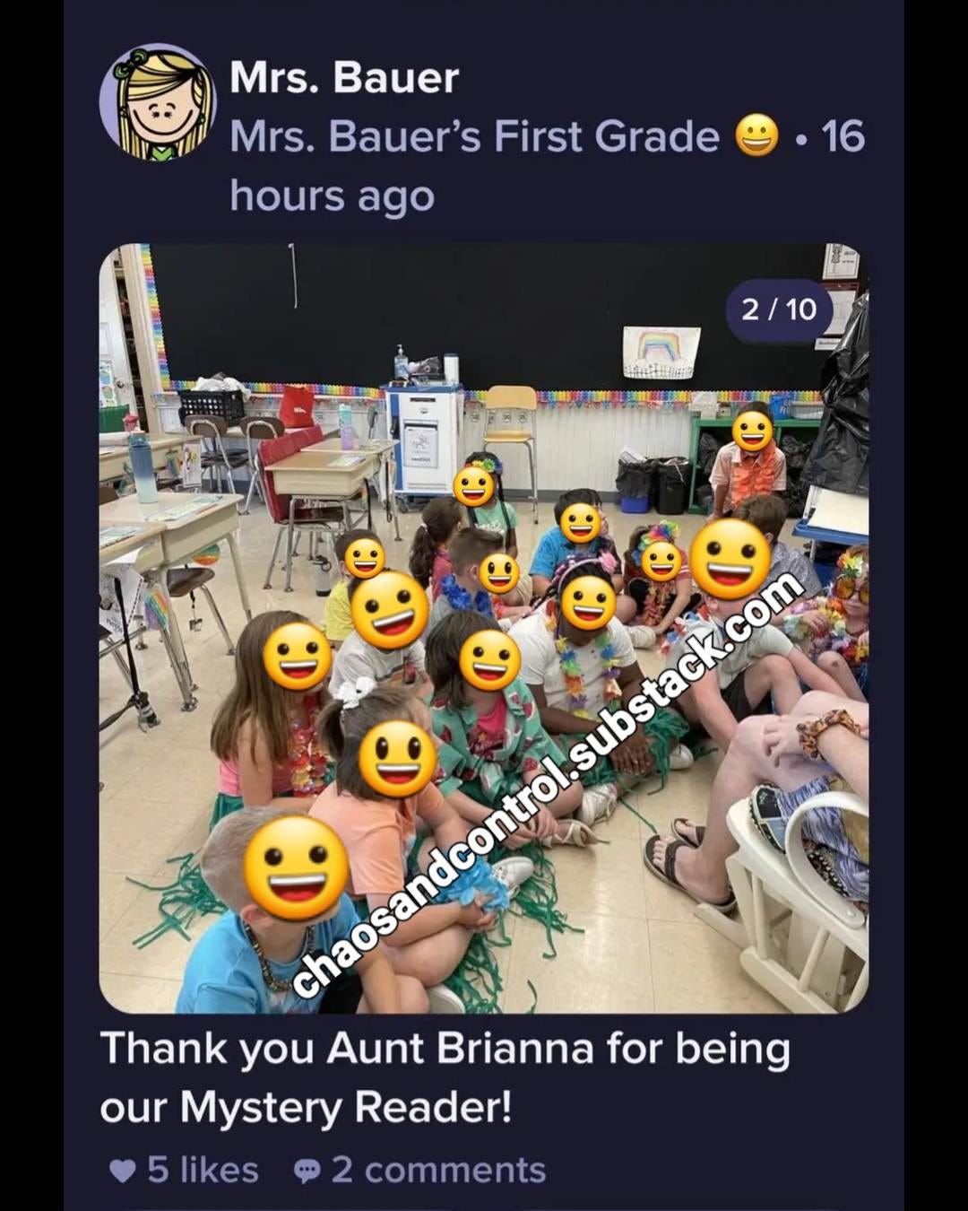 Mrs. Bauer's 1st Grade Gender Lesson - by Mathgoddess