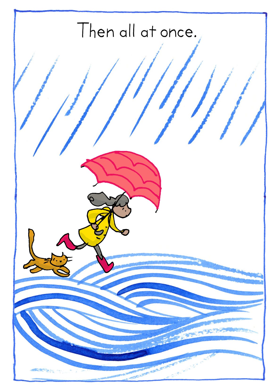 The Red Umbrella - by Grant Snider - Incidental Comics