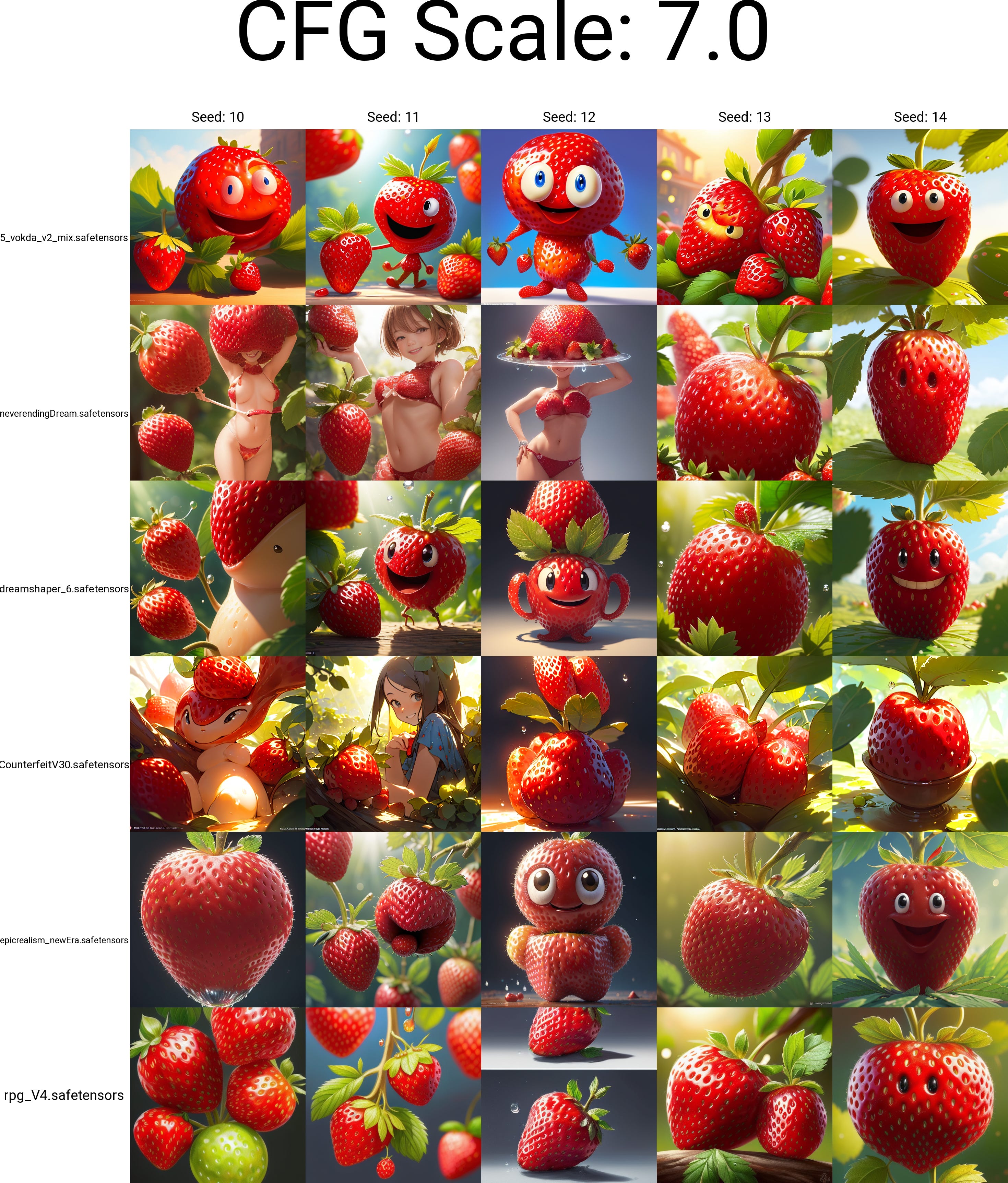 Benchmarking and Mixing SD Models: Vodka Based Cocktails