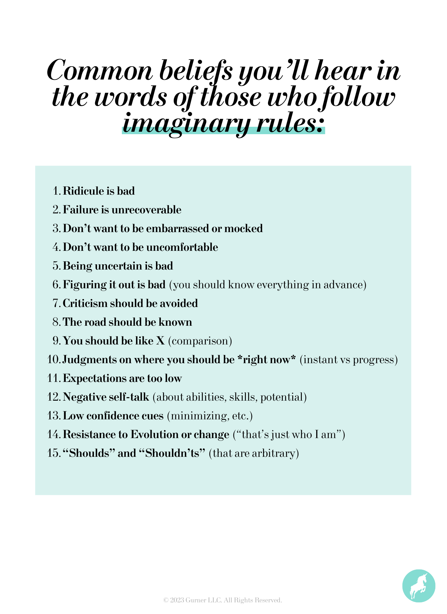 Success and the Imaginary Rules You Live By