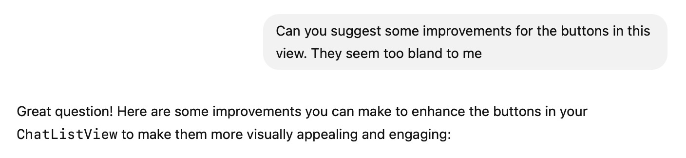 Using ChatGPT alongside Xcode