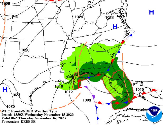 Heavy Rains and Gale Winds along Florida Coast - Ocean Weather ...