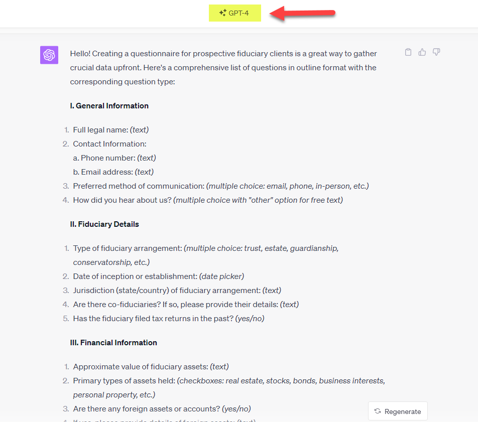 015 - Let's Create a Prospective Client Questionnaire