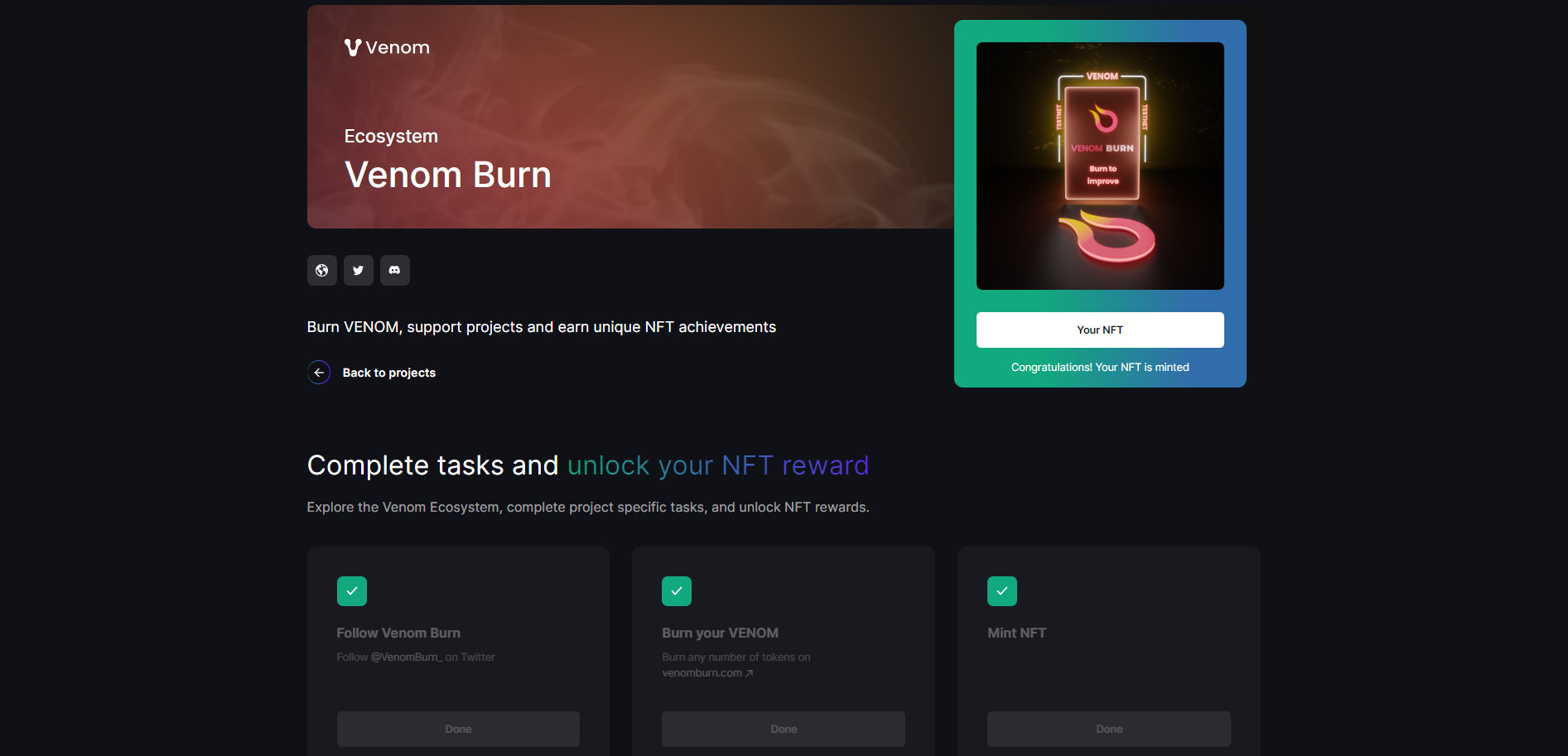 VENOM Incentivized Testnet Part 2 - by Enkhbayar