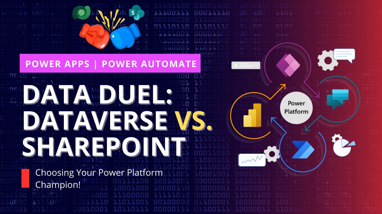 Data Duel: Dataverse vs. SharePoint - Jayapraksh’s Substack