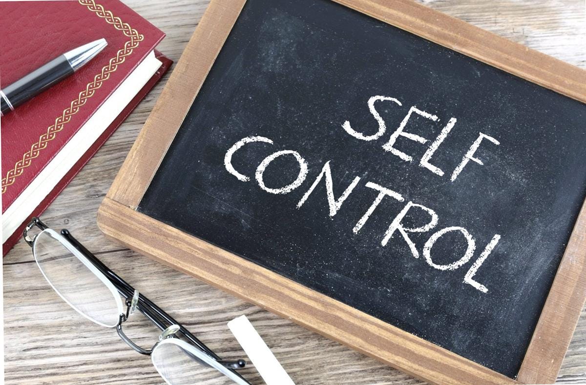 The Importance of Self-Control - by Keith P. Ferguson
