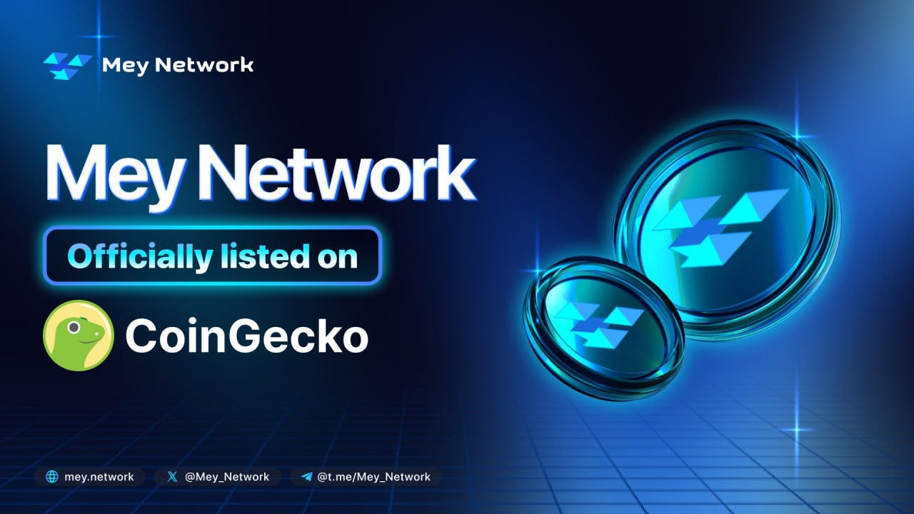 📣 Official Announcement: Mey Network Listed On CoinGecko