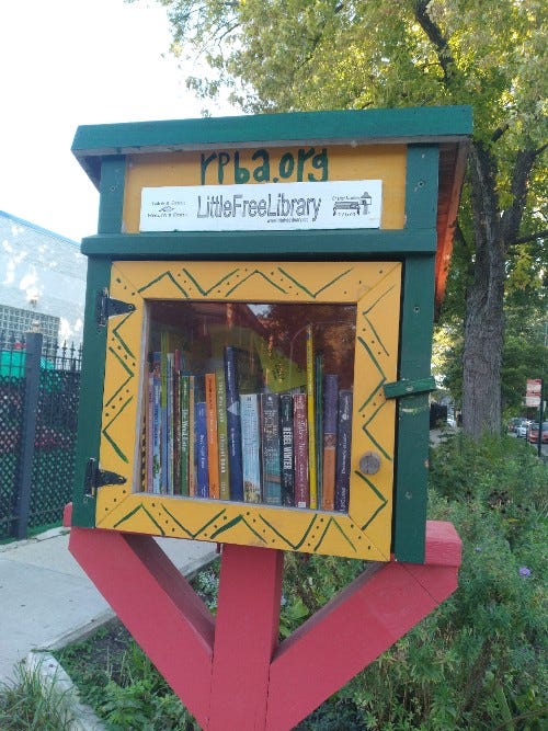 Start a neighborhood library book box to fight against banned books