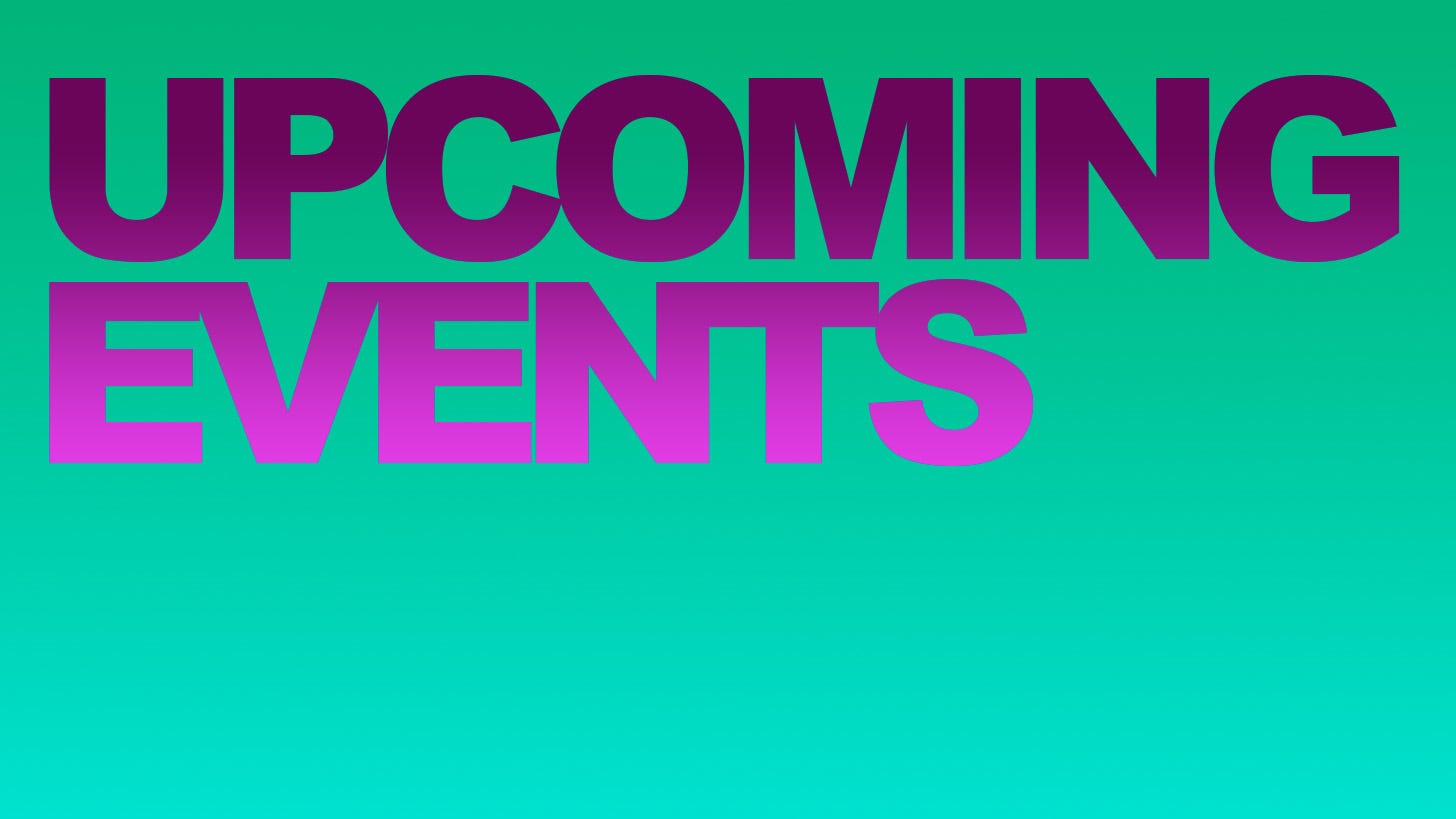 Upcoming Events Calendar - Green Kill