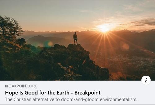 The right attitude toward environmentalism.
