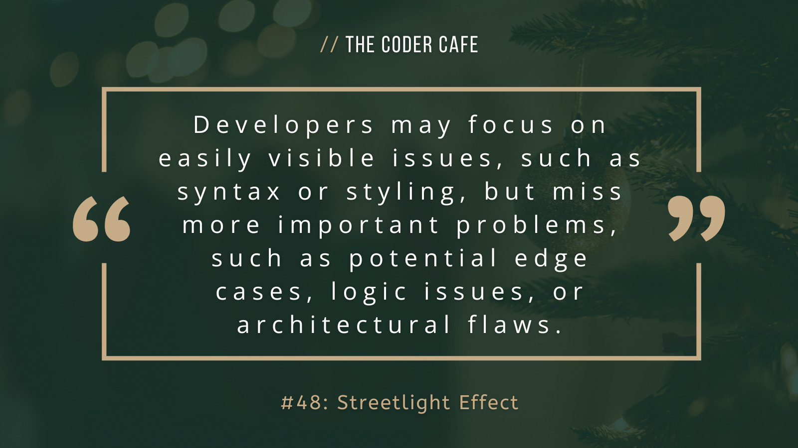 Streetlight Effect: Don’t Focus on Where Light Is Best