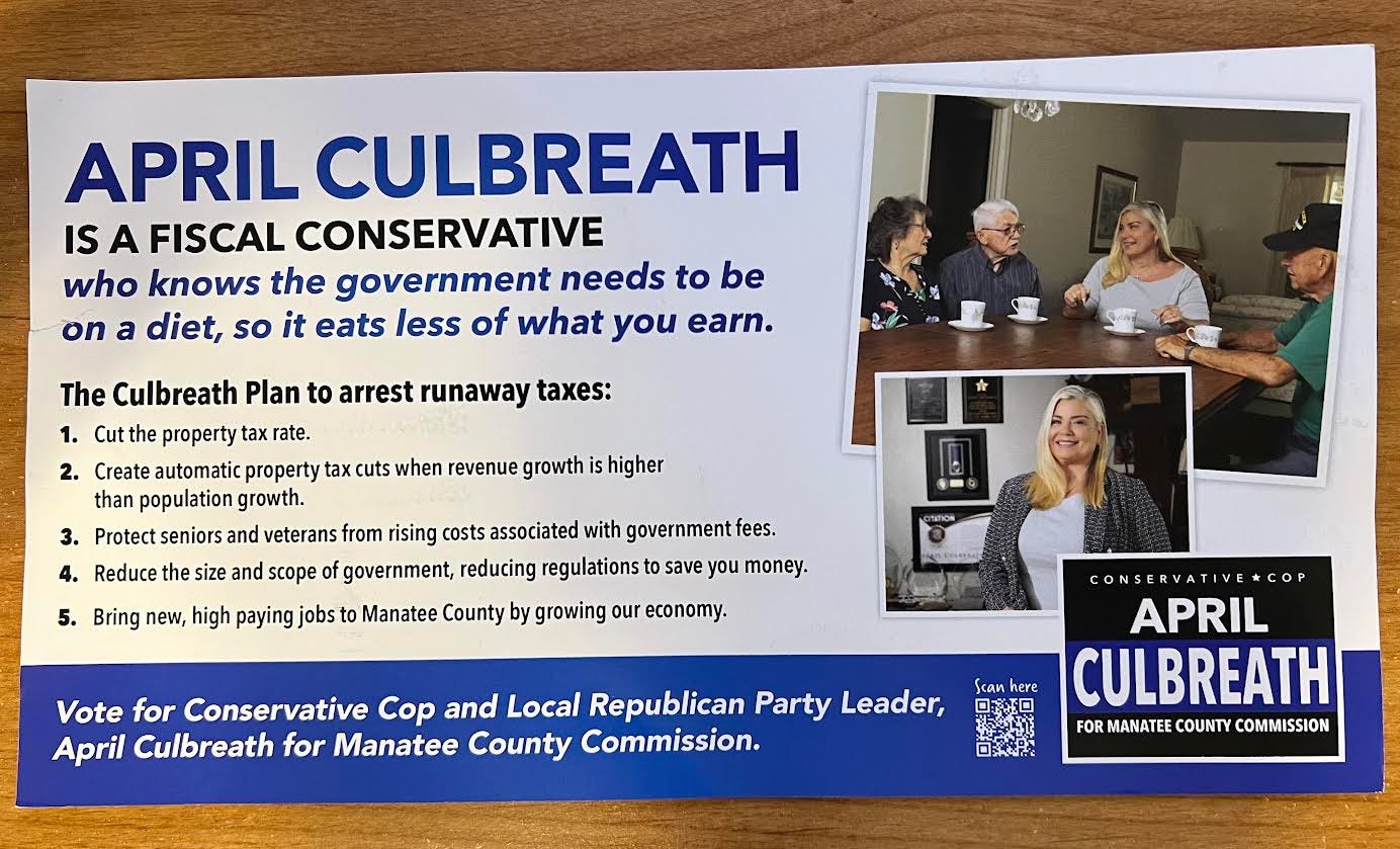 Is April Culbreath serious? Nothing suggests it