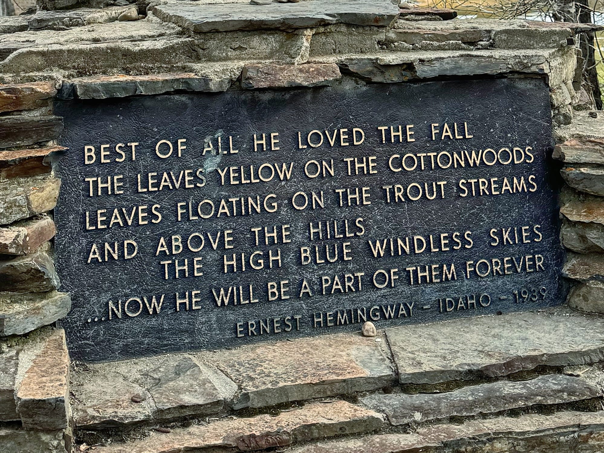 Samwise, Emily & I Visit Hemingway's Grave