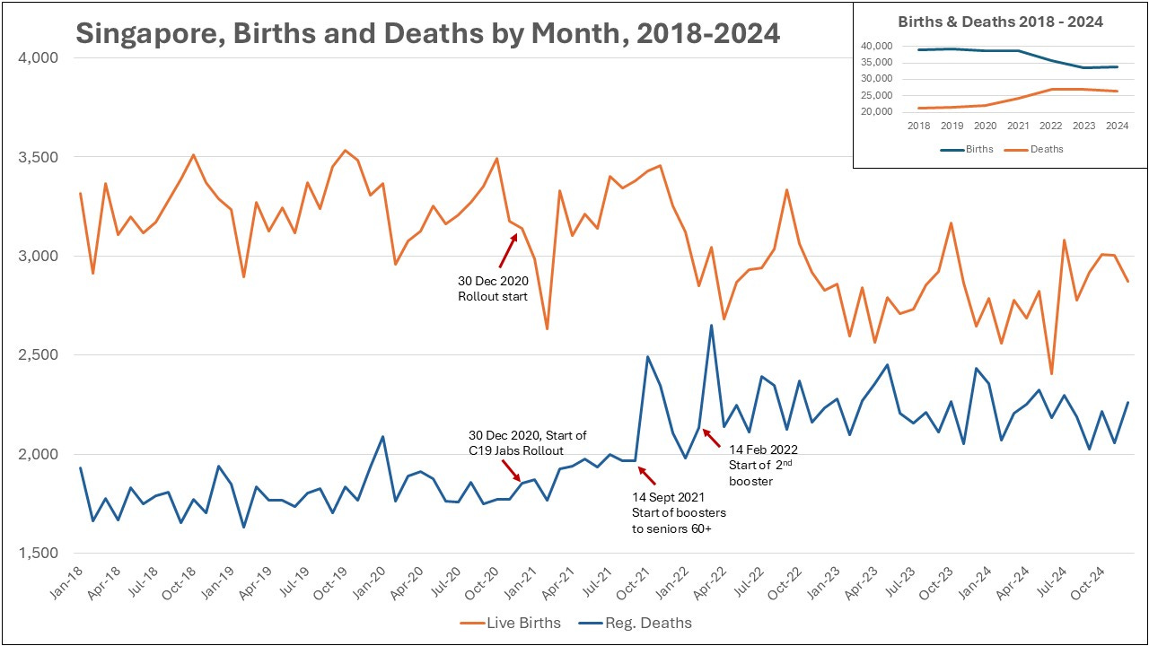 Singapore has released 2024 4th Quarter and Annual 2024 Vital ...