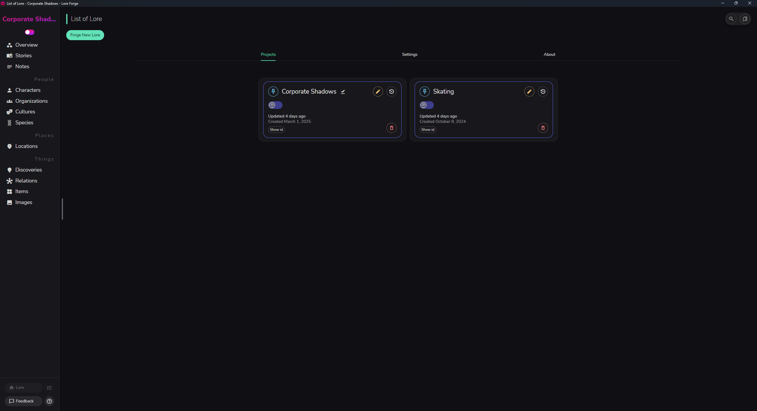 How I Use Lore Forge to Write My Fiction - by J D Lear