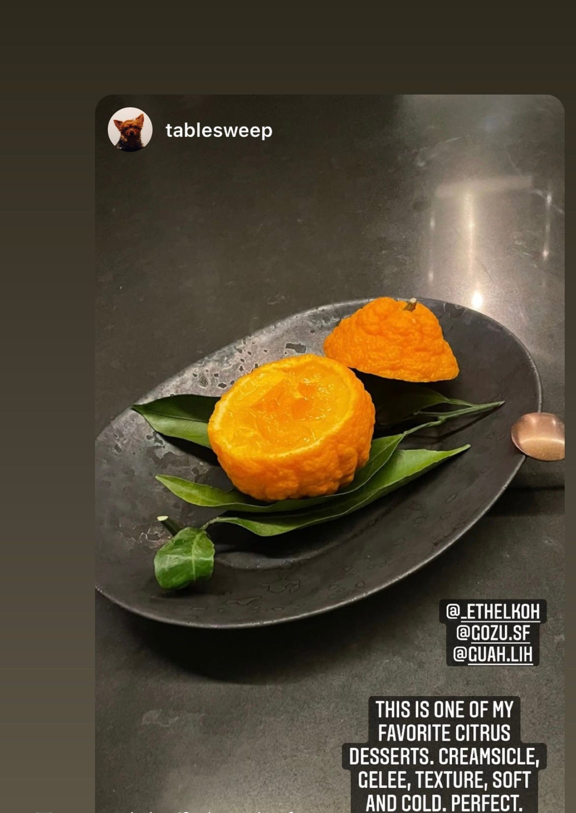 Winter Citrus Satsuma Mandarin Dessert - by Ethel Koh