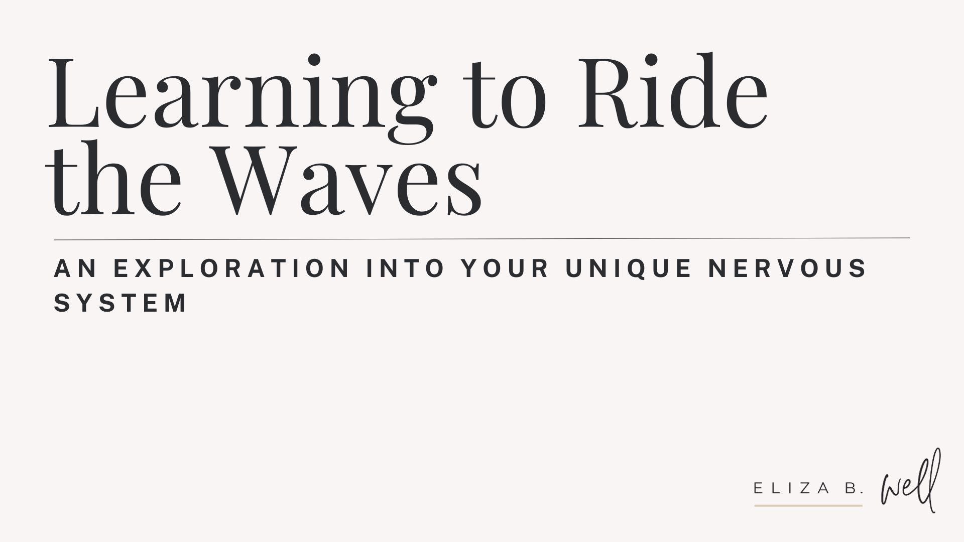 Embracing What Makes Us, Us. - All Parts by Eliza Butler