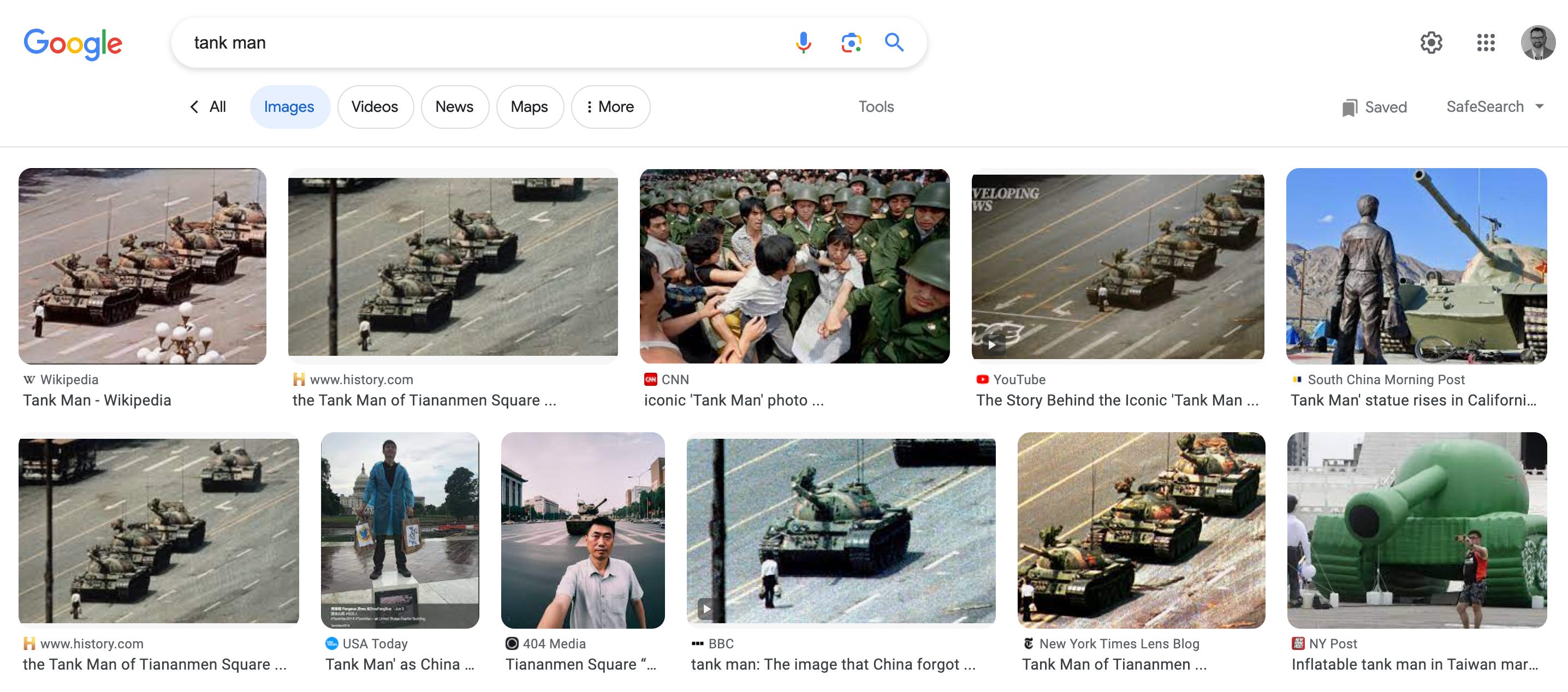 Tank Man for the 21st century - by Sam Volkering
