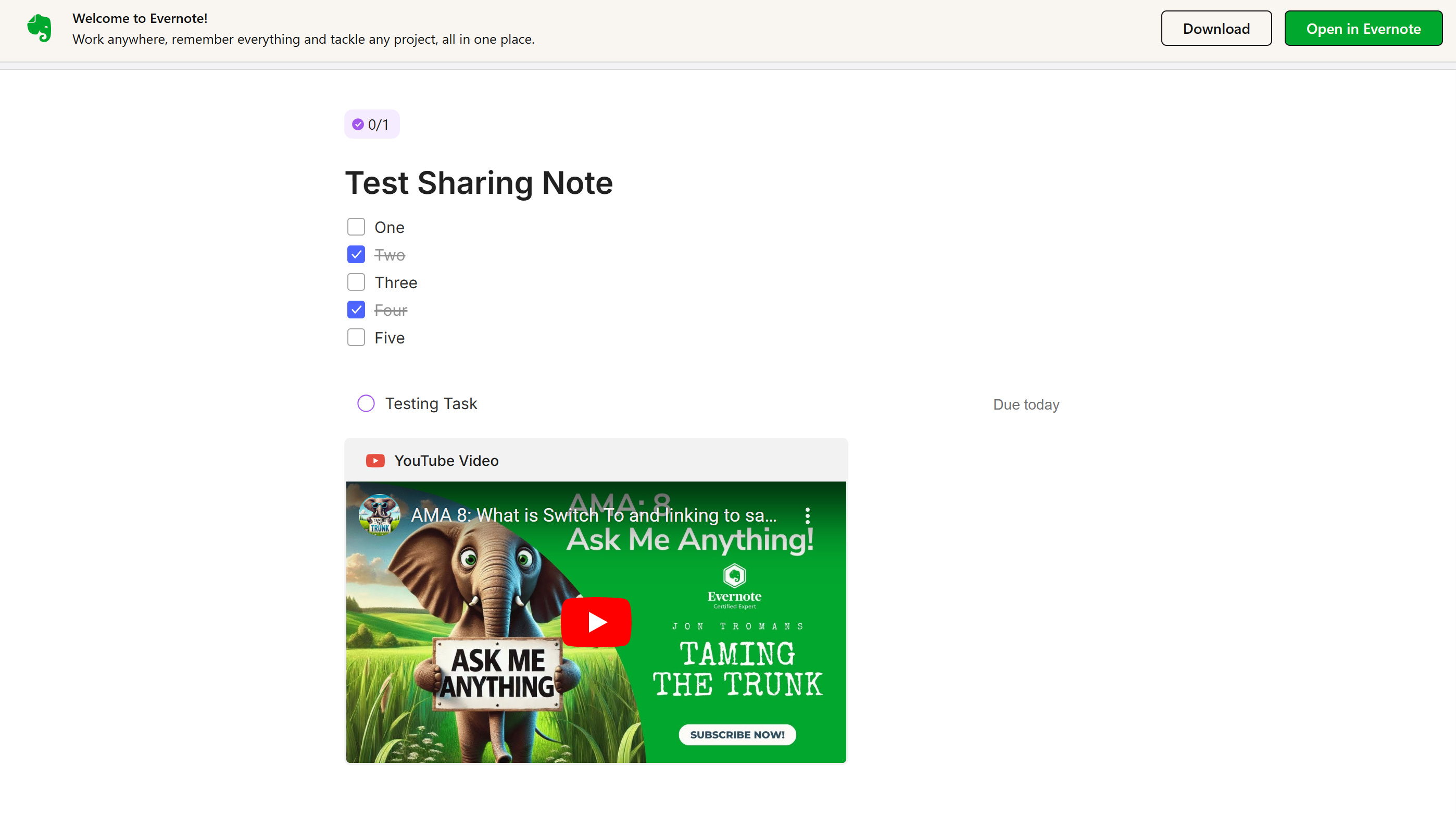 A new Evernote sharing experience and sorting remembered + lots more