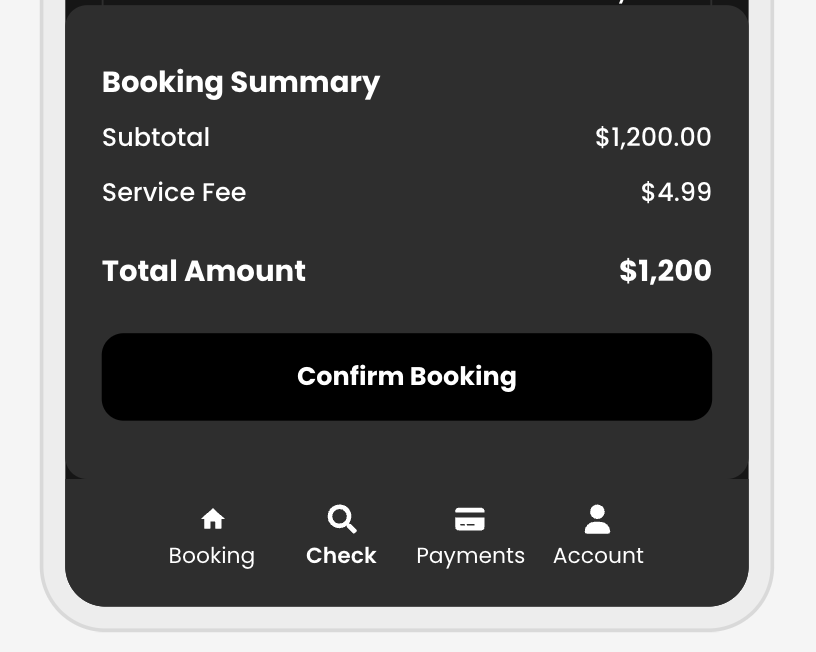 Make ing apps demystified: Booking Confirmation Screen