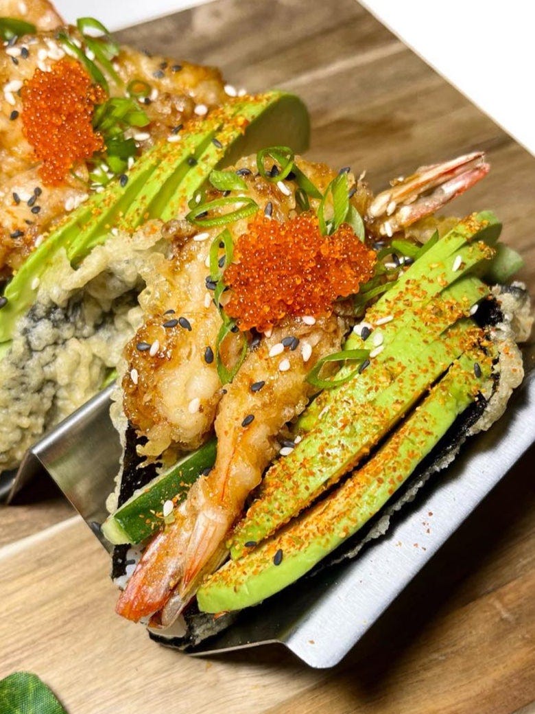PRAWN TEMPURA NORI TACOS - by Cindy Chanunchida - Cindyxcs